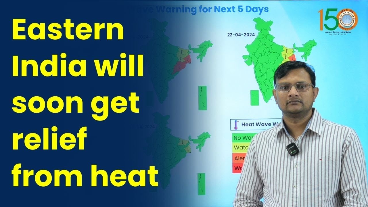 Eastern India will soon get relief from heat - YouTube