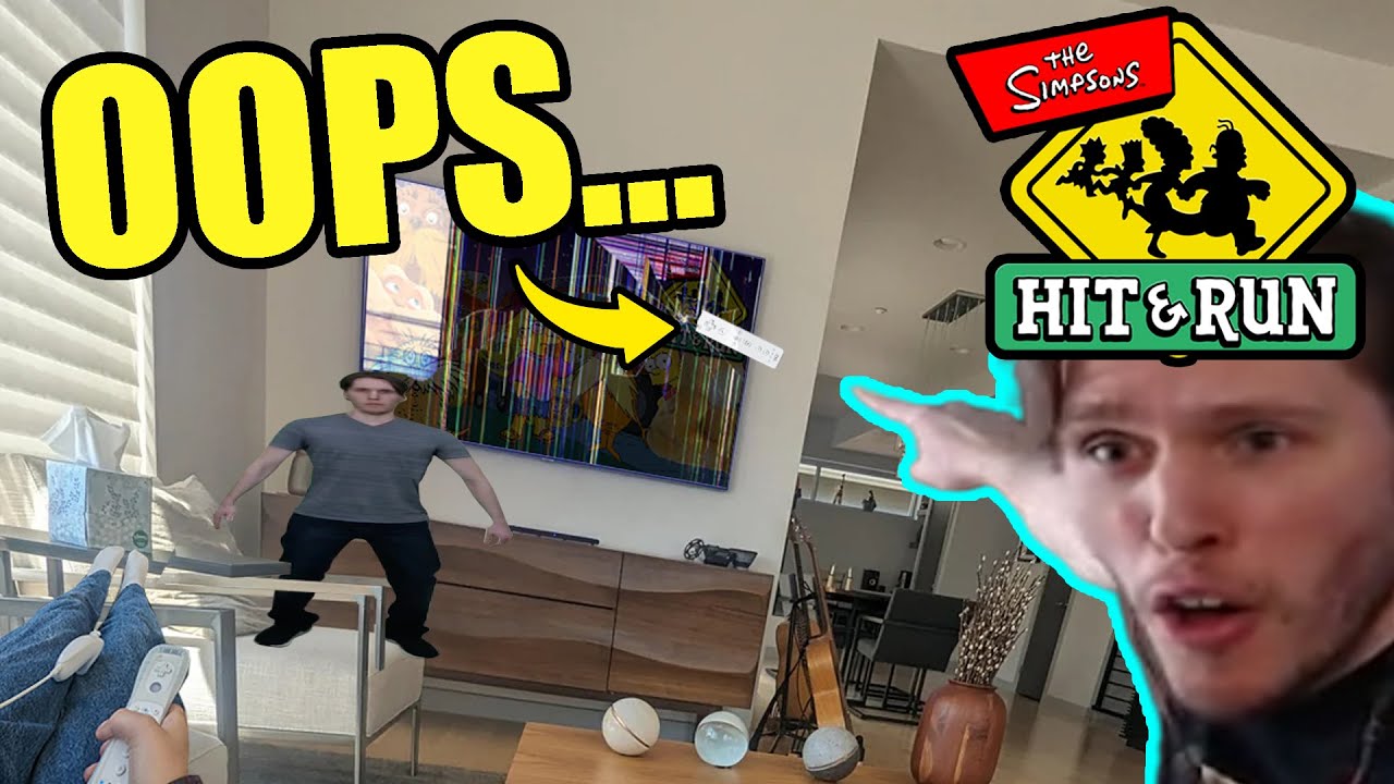 Simpsons Hit & Run: POV Jerma Forgets His Wriststrap - YouTube