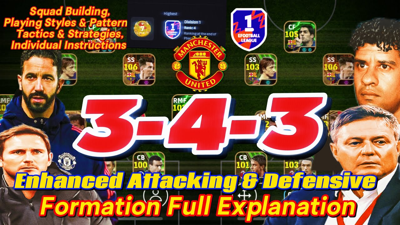 OP😲🔥3-4-3 Enhanced Attacking & Defensive Individual instructions ...