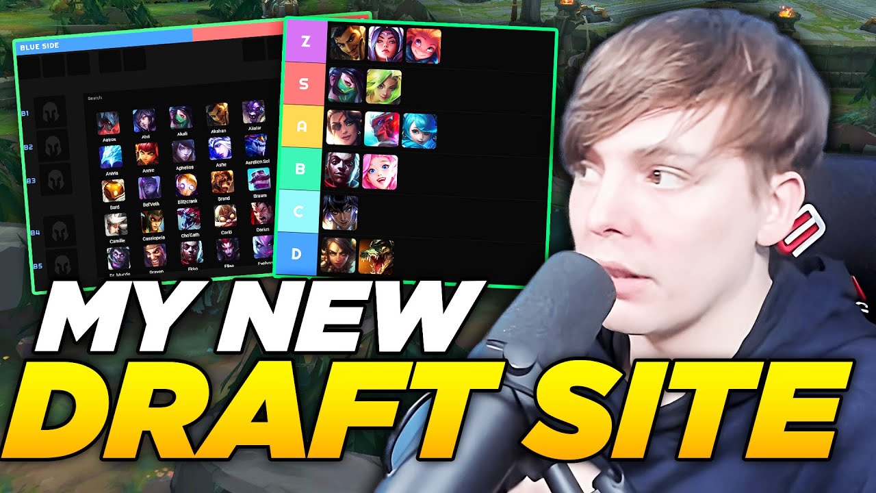 LS | Introducing New LoL Drafting and Analytical Website Project - YouTube
