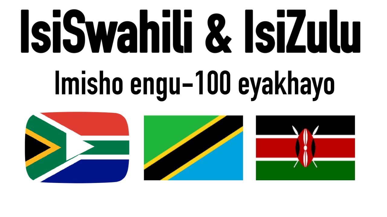 Imisho engu-100 eyakhayo + Izincomo ezingu- - IsiSwahili + IsiZulu ...
