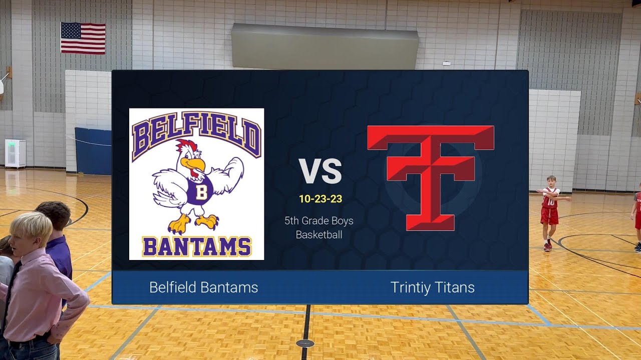 Belfield Bantams vs Trinity Titans Red Team at Fairfield ND Boys 5th ...