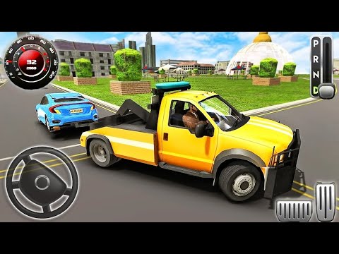Tow Truck Rescuing Failed Vehicle on Country Road  | Bozuk Arabayı Tamire Götürme | Android Gameplay