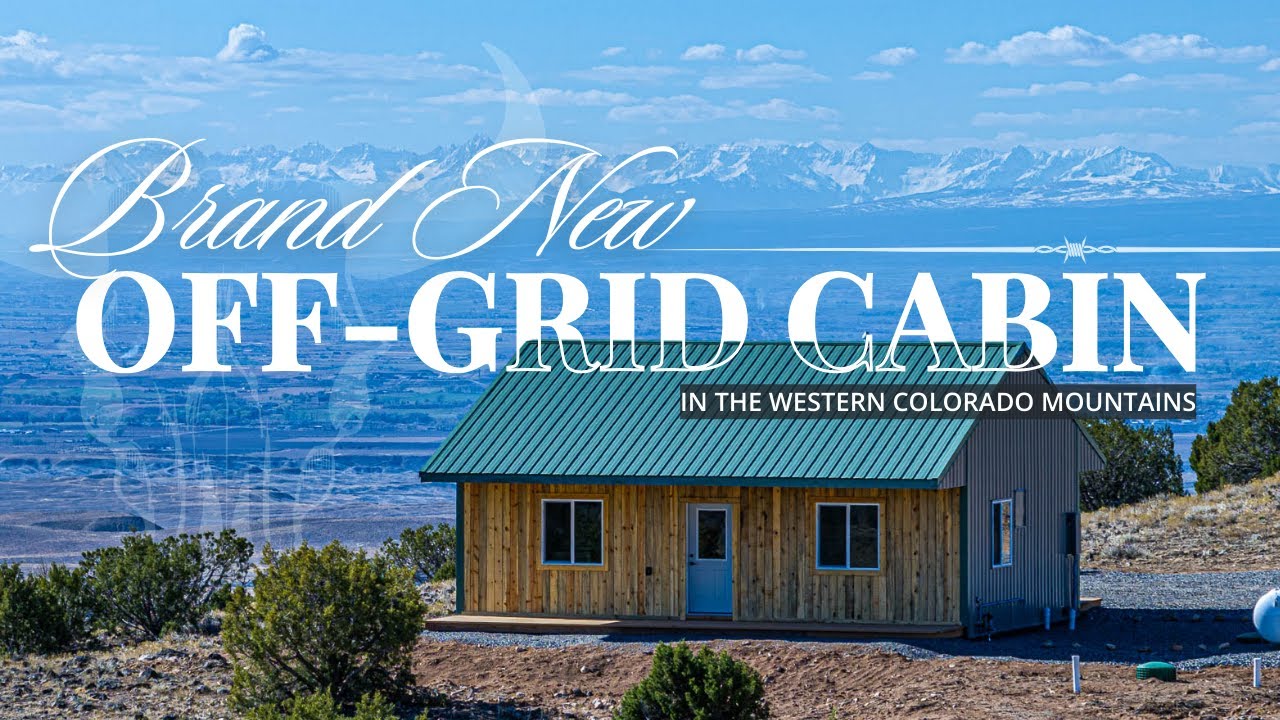 New Off-Grid Cabin on 36 Acres in Eckert, Colorado | Modern Features ...