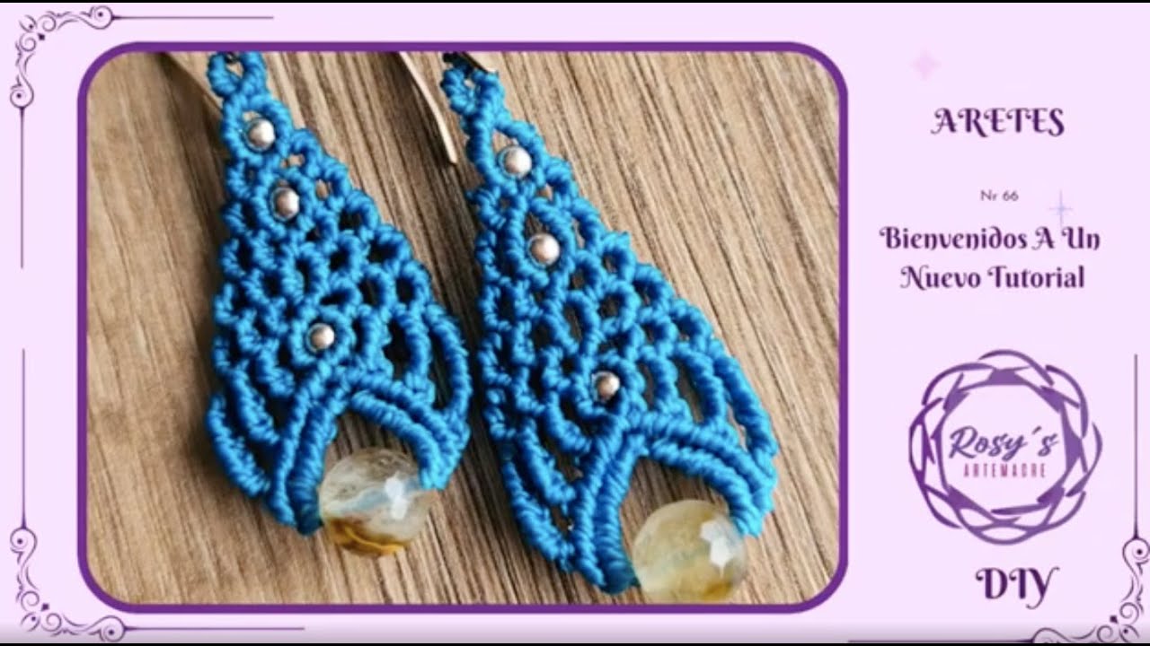DIY Aretes en macramé. paso a paso. - YouTube