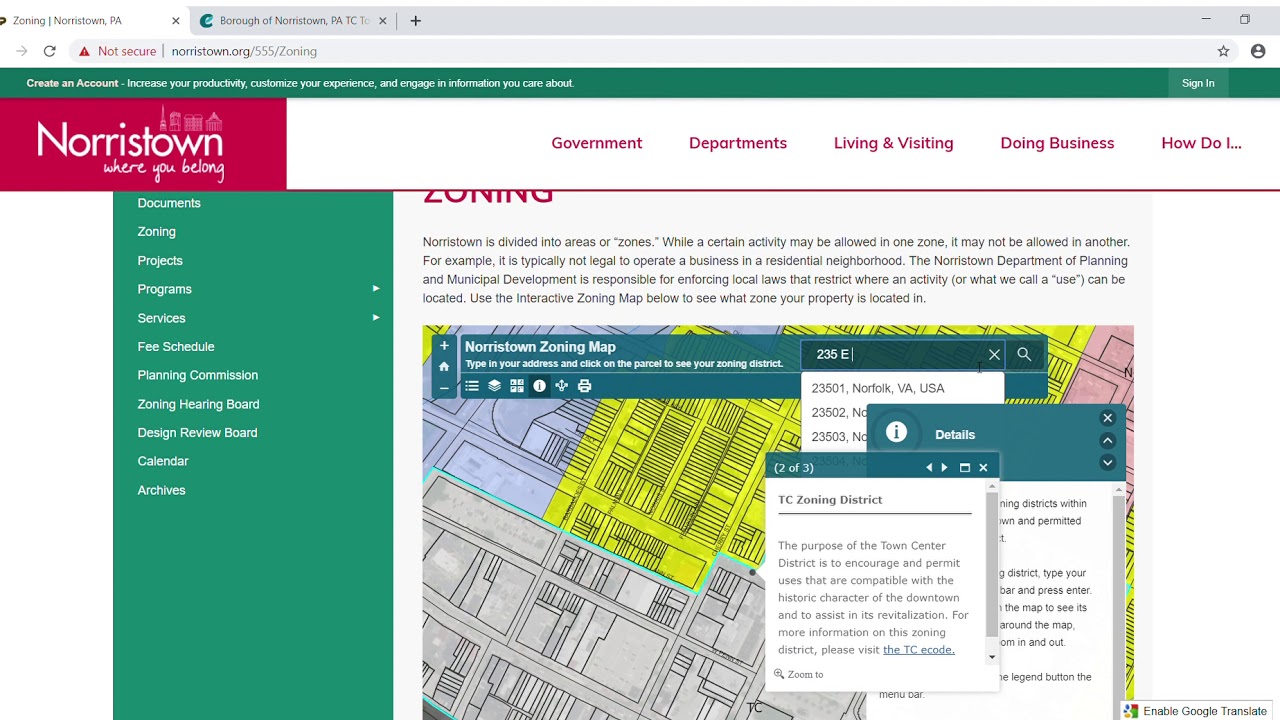 Norristown Interactive Map Tutorial - YouTube