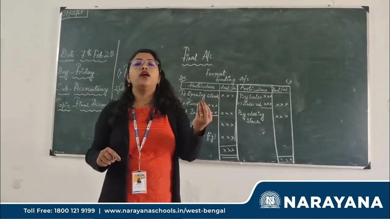 Narayana School - Kalyani Town: Learning Accountancy! - YouTube