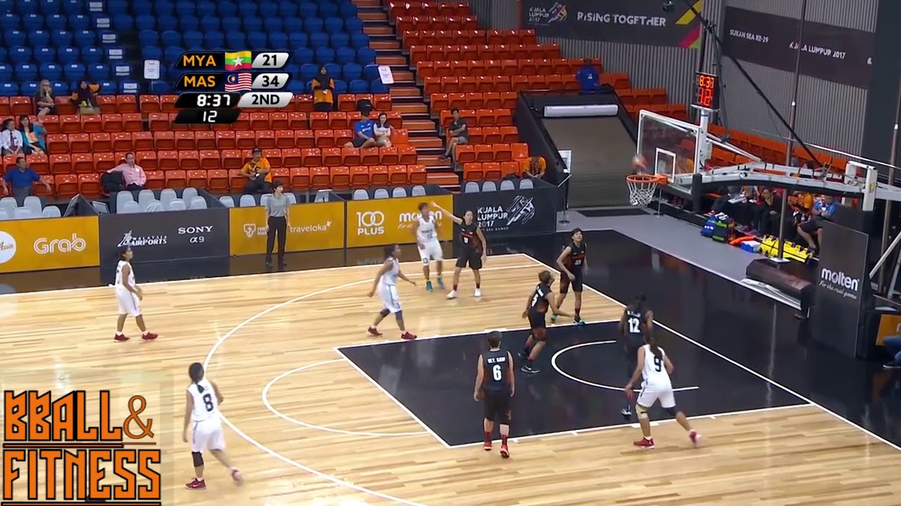 2017 SEAGAMES Women's Basketball Myanmar Vs Malaysia! Myanmar Team ...