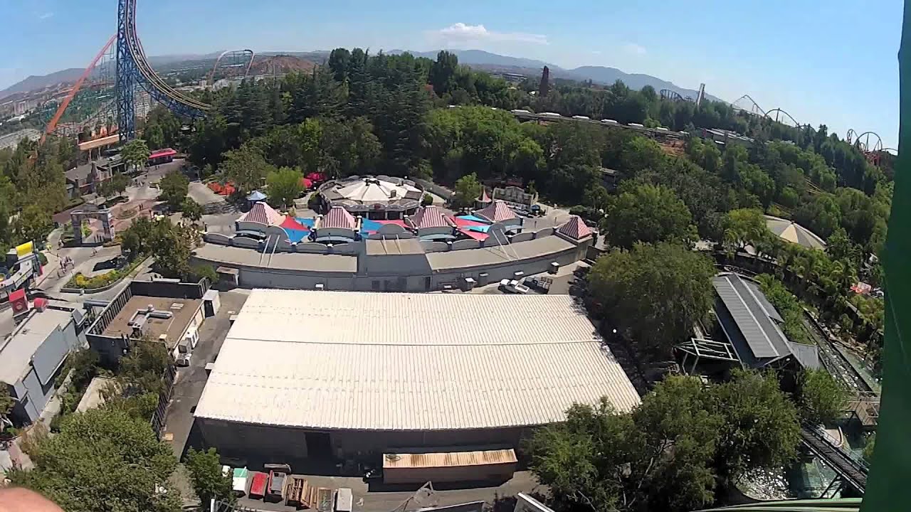 Green Lantern Roller Coaster - Six Flags Magic Mountain Amusement Park ...
