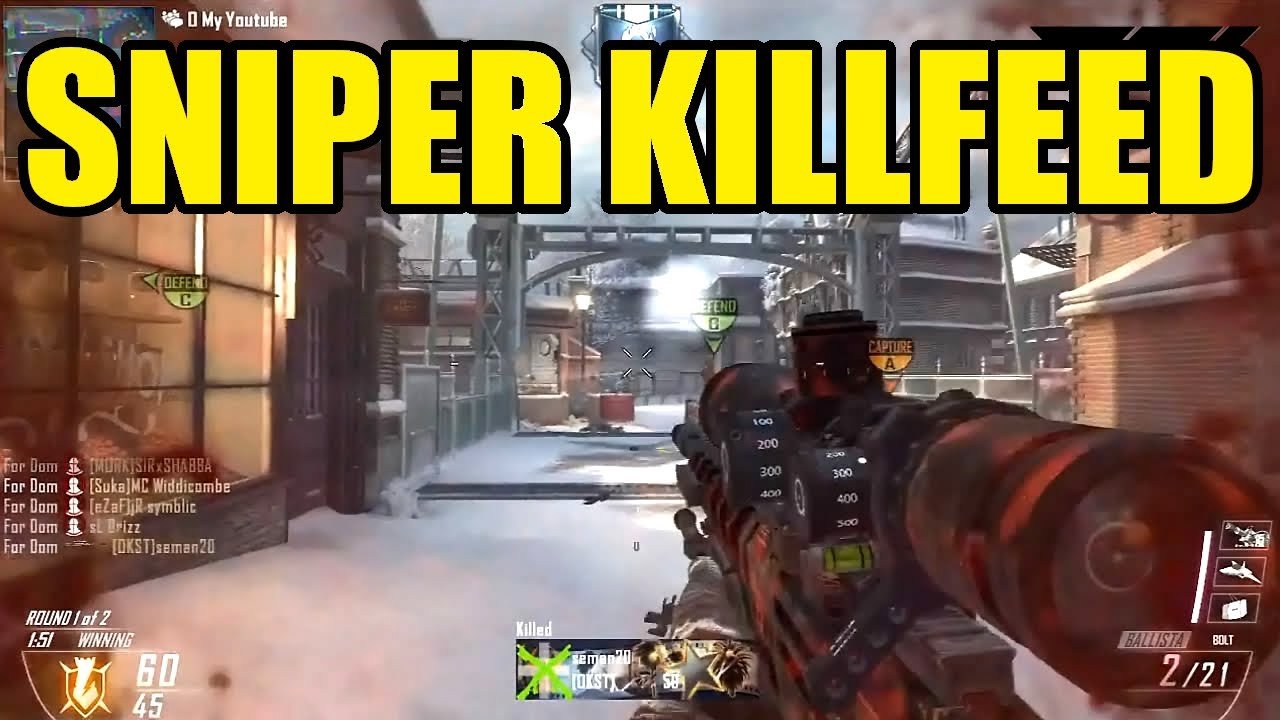 Bo2 Sniper Killfeeds