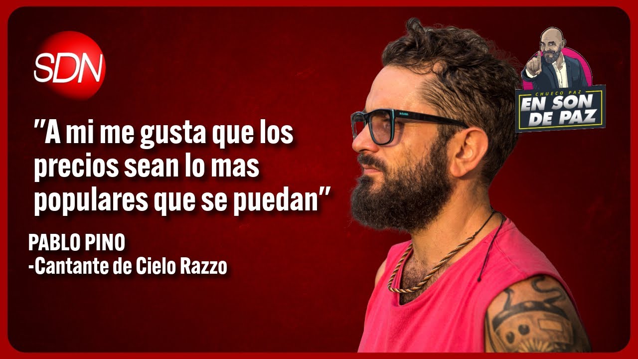 Pablo Pino, cantante de Cielo Razzo en #EnSonDePaz | Entrevista ...