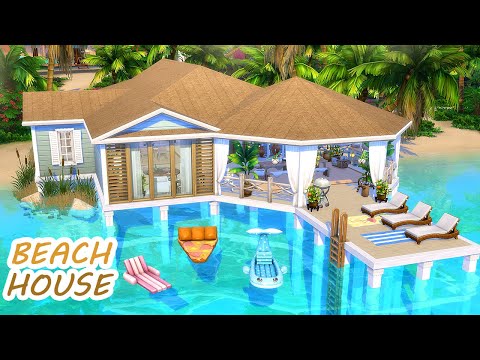 Beach House | Blooming Rooms Kit | The Sims 4 | No CC | Speed Build