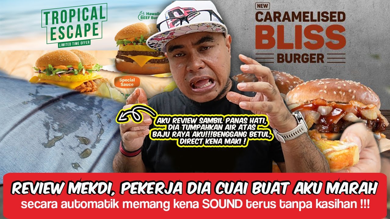 MCDONALD'S HAWAIIAN BURGER LAWAN A&W CARAMELISED BLISS dah habis raya ...
