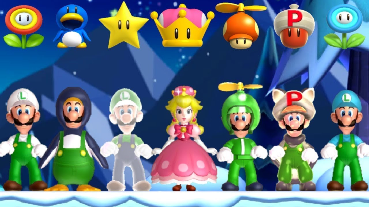 New Super Luigi U Deluxe - All Power Ups - YouTube