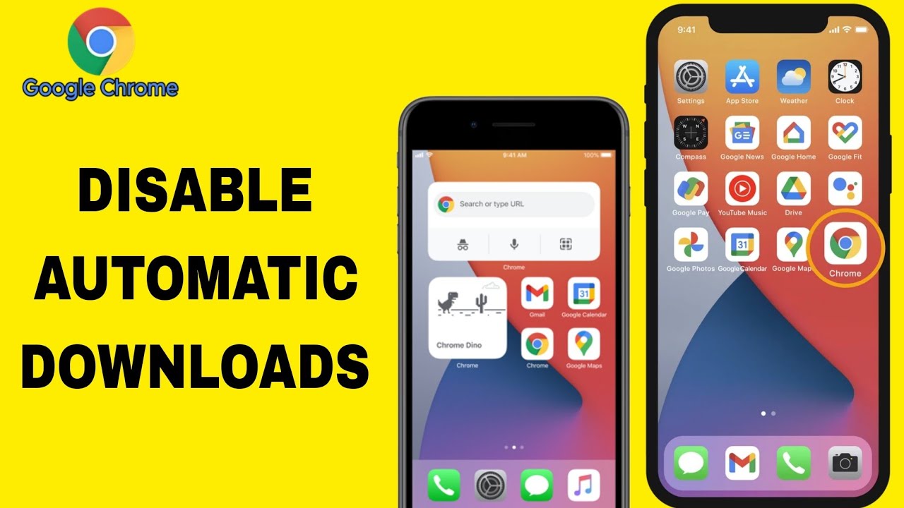 How To Disable Automatic Downloads On Google Chrome App - YouTube