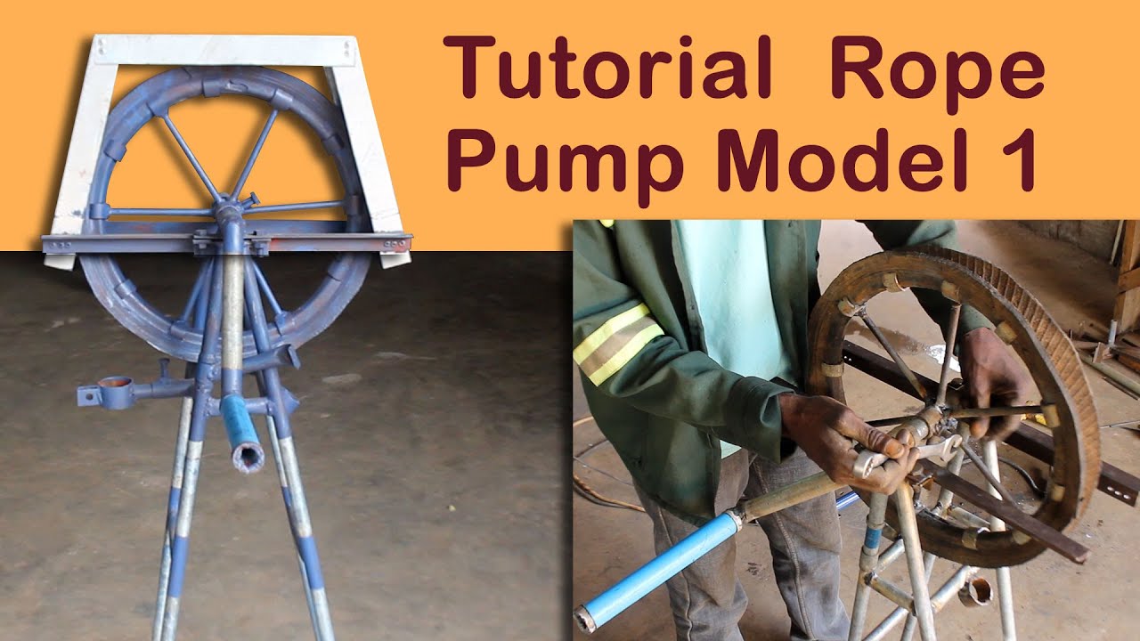 Rope pump model construction tutorial - YouTube
