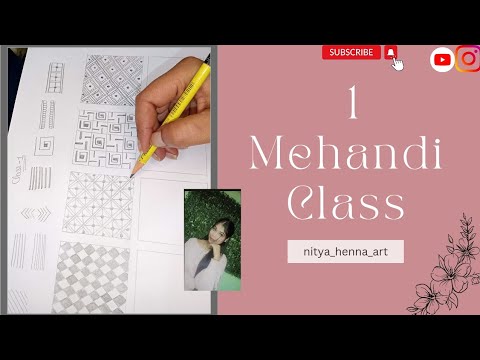 Mehndi Class - 1 || How to Learn Basic Mehandi || @nityahennaart99 ...
