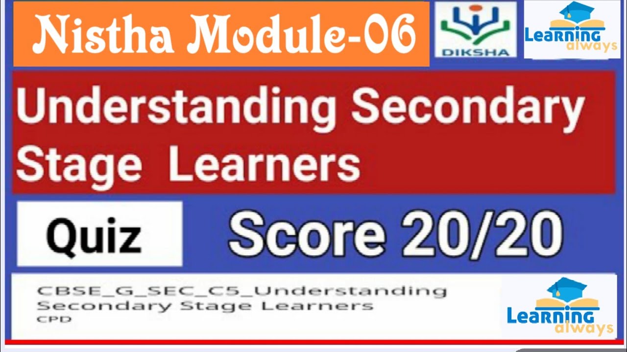 Understanding Secondary Stage Learners - YouTube