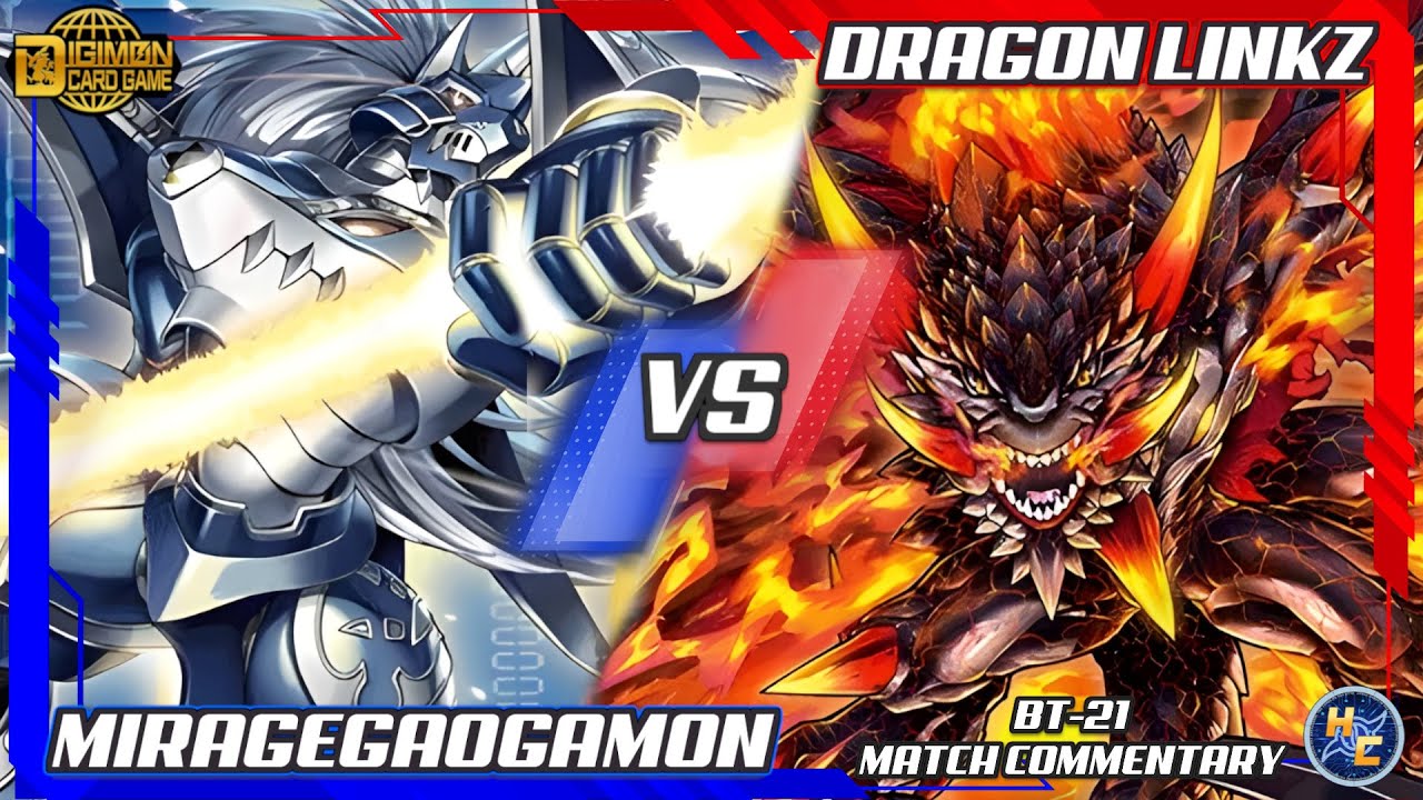 MirageGaogamon vs Dragon Linkz - BT-21 Match Commentary - YouTube