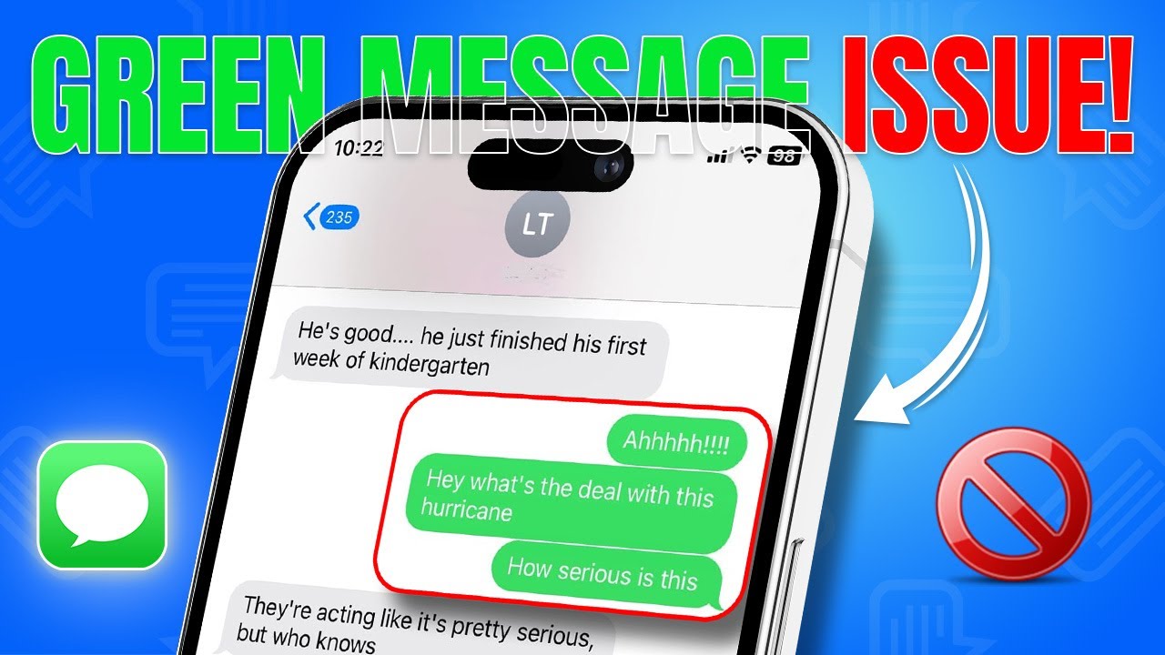 How To Solve iPhone Sending Green Message Only Issue | Quick Fix for ...