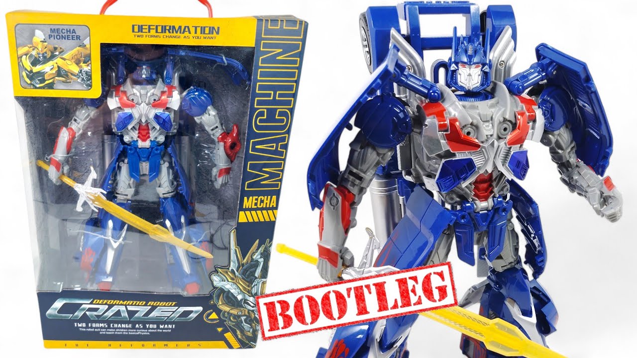El Optimus Leader Class TLK BOOTLEG OVERSIZED más grande! 🥵 Transformers Deformation Robot ...