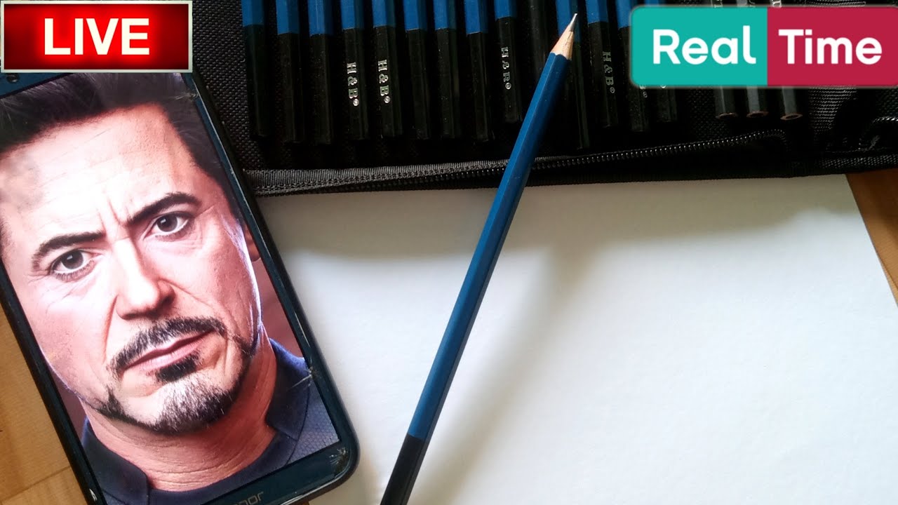 Tony Stark SKETCH Outline ( Grid method ) DRAWING step By Step🔥 - YouTube