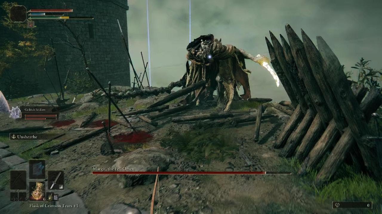 Elden Ring - Margit, the Fell Omen - Great Boss Fight - First 3 Try ...