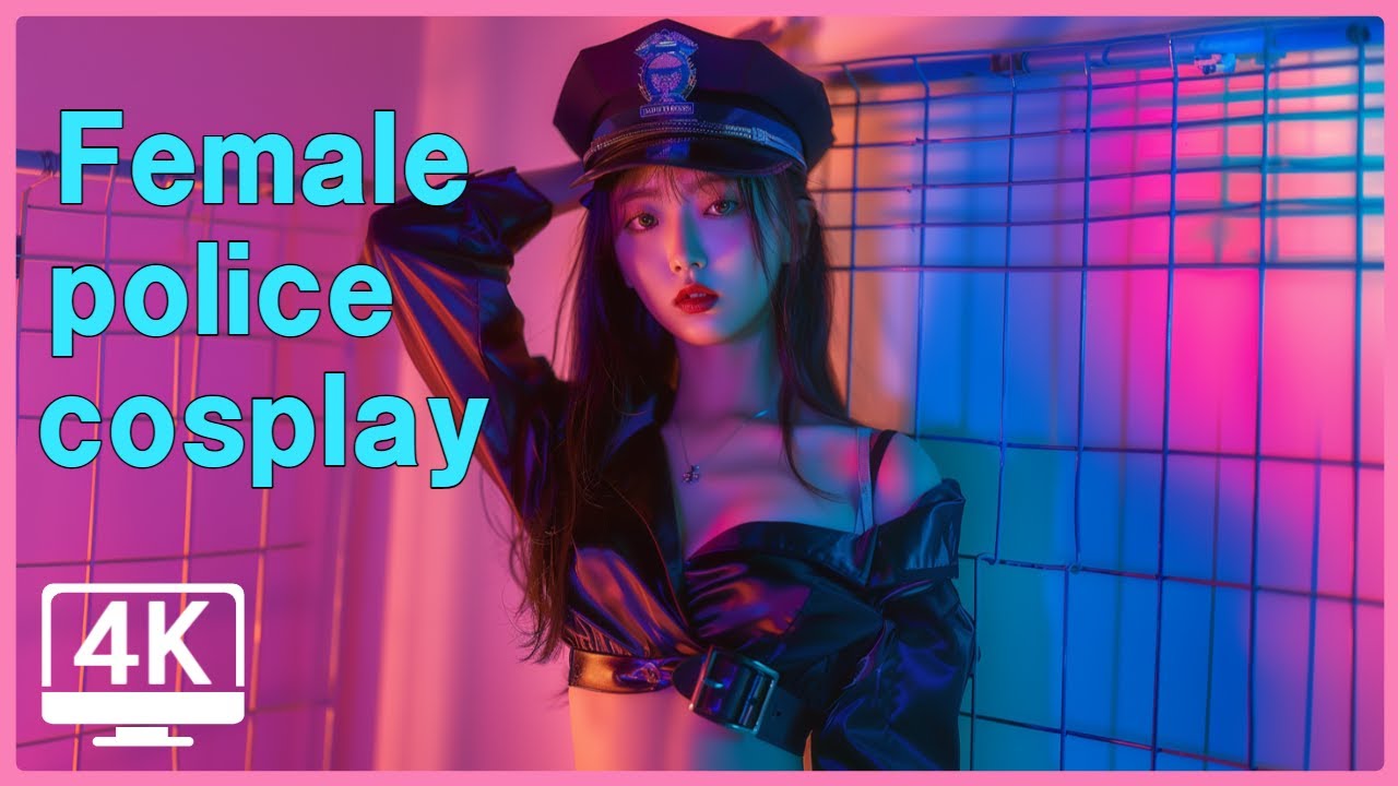 4k Trendy Female Cop Cosplay Ai Lookbook 2024 🔥 여경 코스프레 핵인싸 스타일 Ai룩북