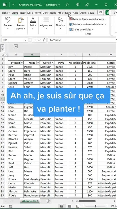 Créer une macro VBA sans savoir coder grâce à ChatGPT | Astuce Excel #shorts - YouTube