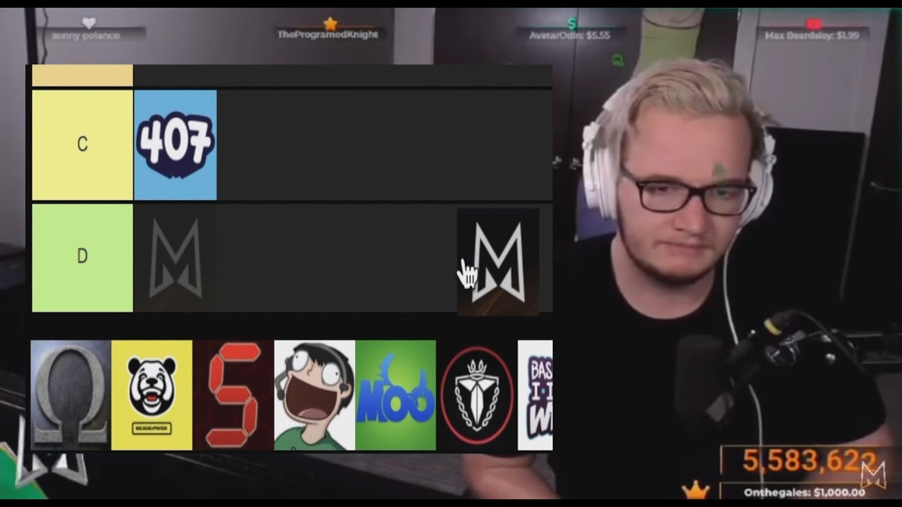 Mini Ladd Reacts To Diesel Patches Vanossgaming Crew Tier List Video ...