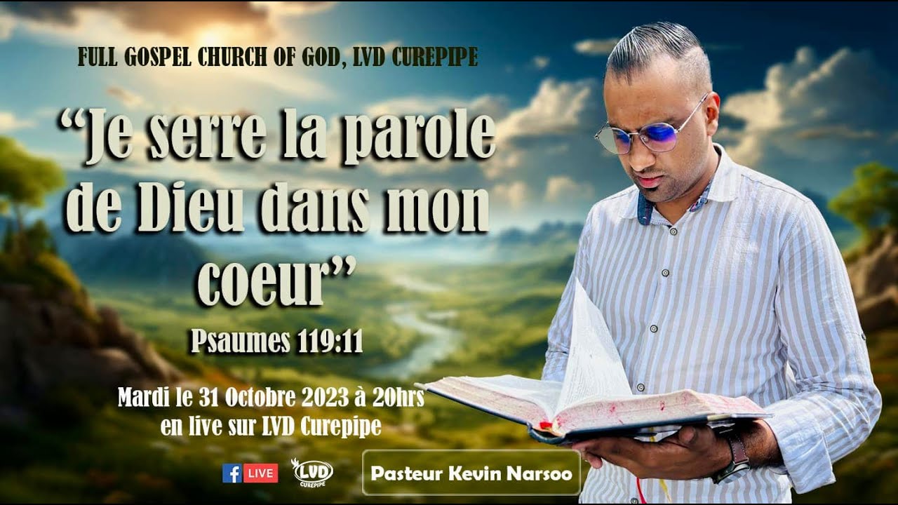 Je serre la parole de Dieu dans mon coeur - (Ps 119:11) - Pasteur Kevin ...