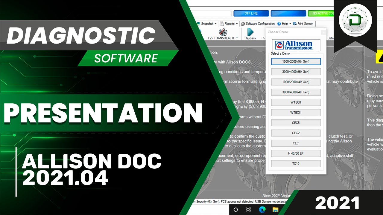 ALLISON DOC 2021.4 | PRESENTATION | ACTIVATION 👨‍💻 - YouTube