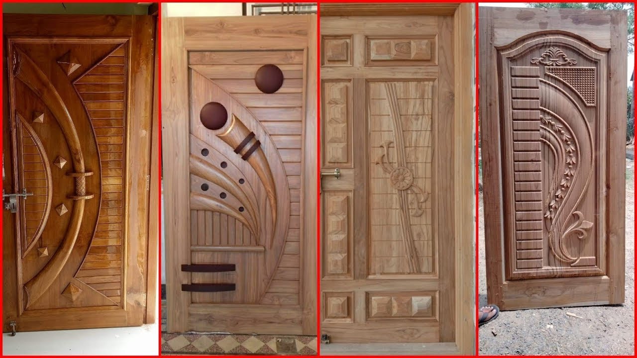 Single Palle Sagwan Ke Darwaje Ke Design || Modern Sagwan Door Design ...