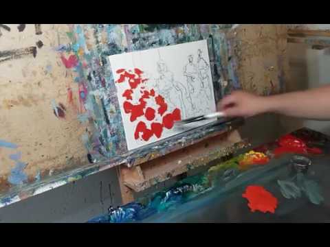 How to Paint a Loose Brush Impressionistic Scene "The Florist"" by JOSE ...