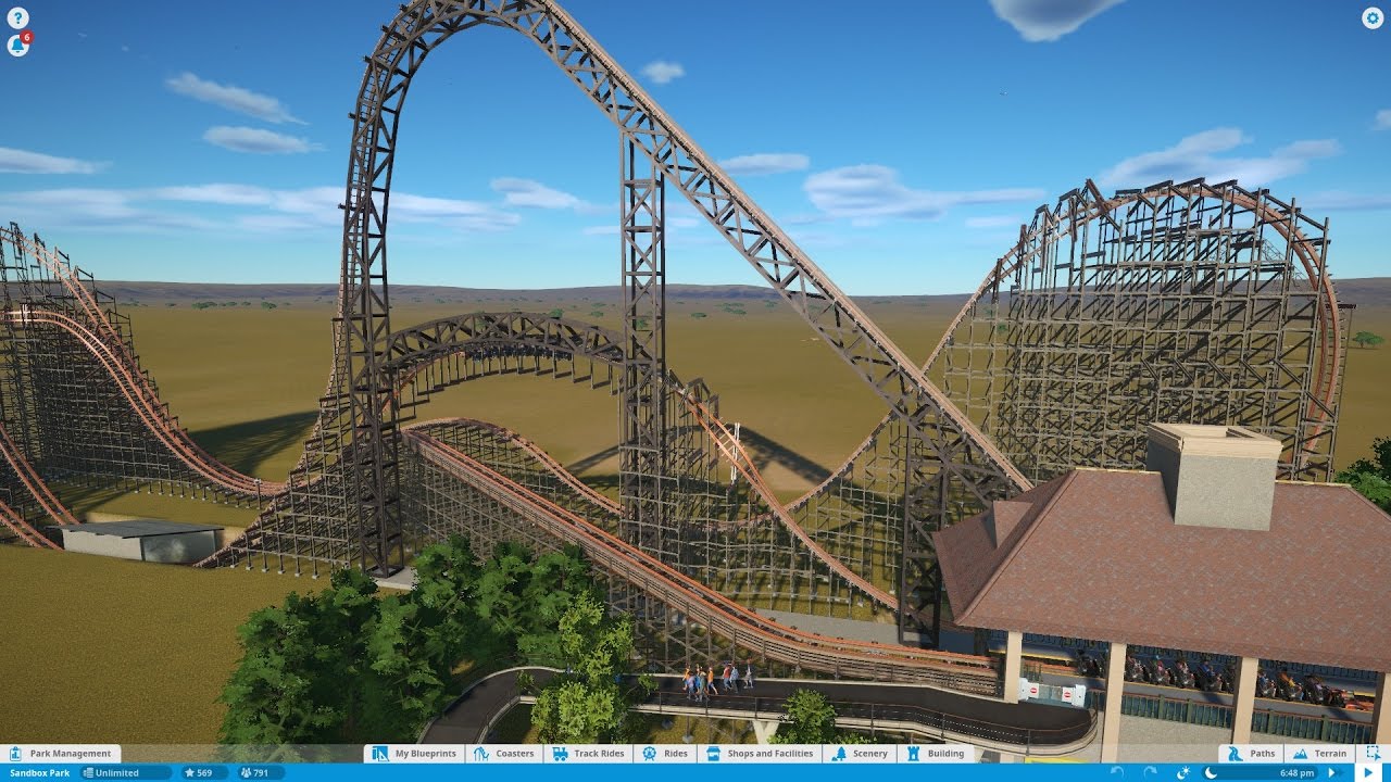 Planet Coaster - POV - Goliath at Six Flags Great America Recreation ...