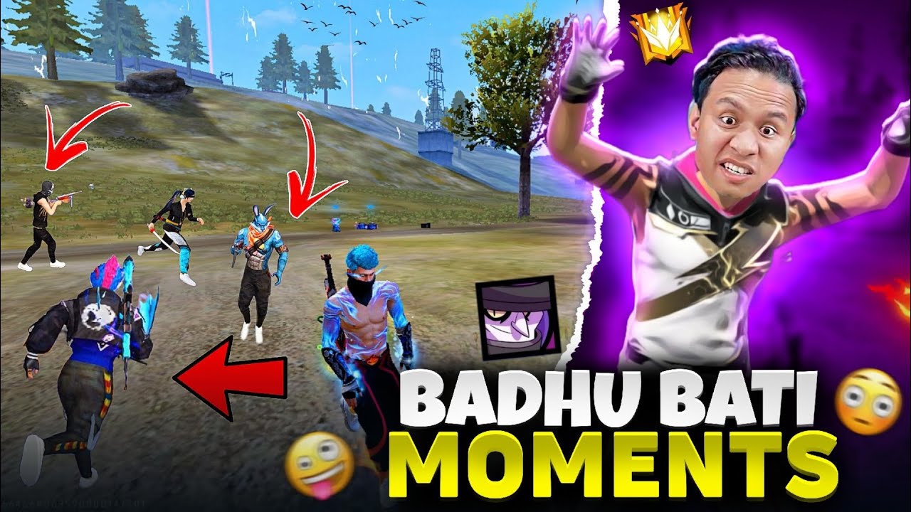 BADHU BATI BADHU BATI GAMEPLAY IN FREEFIRE 😆 | New Trending Song ...