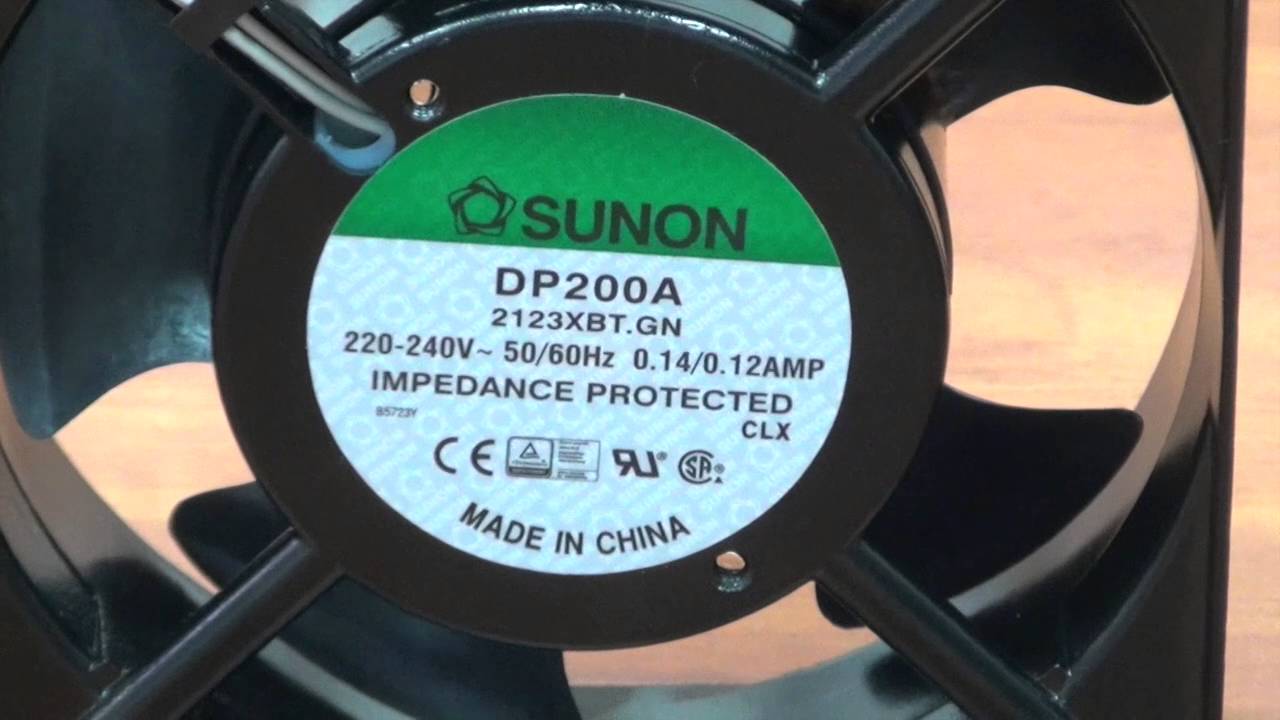 Sunon DP200A ventilátor - Inter-thermo Kft. - YouTube