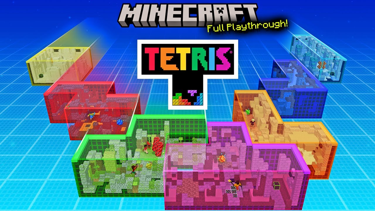 MINECRAFT X TETRIS DLC - Full Game Playthrough! - YouTube
