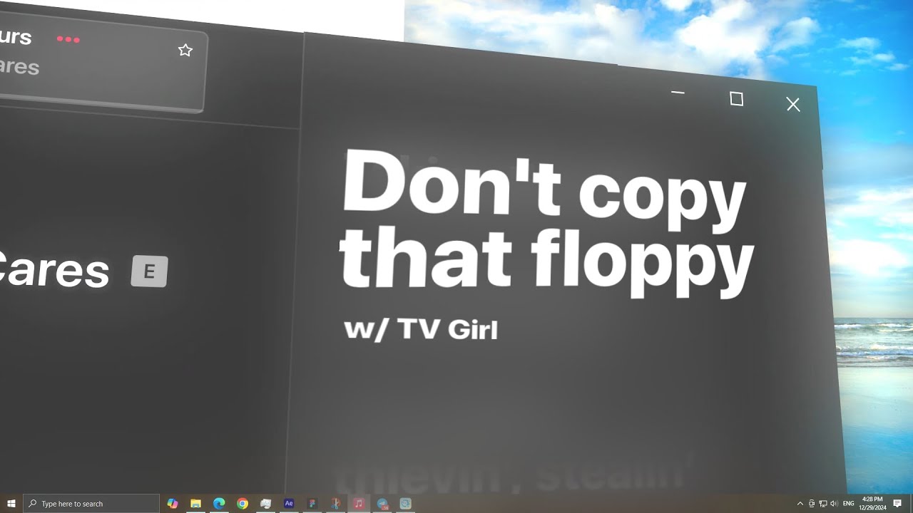 Don't copy that floppy - YouTube