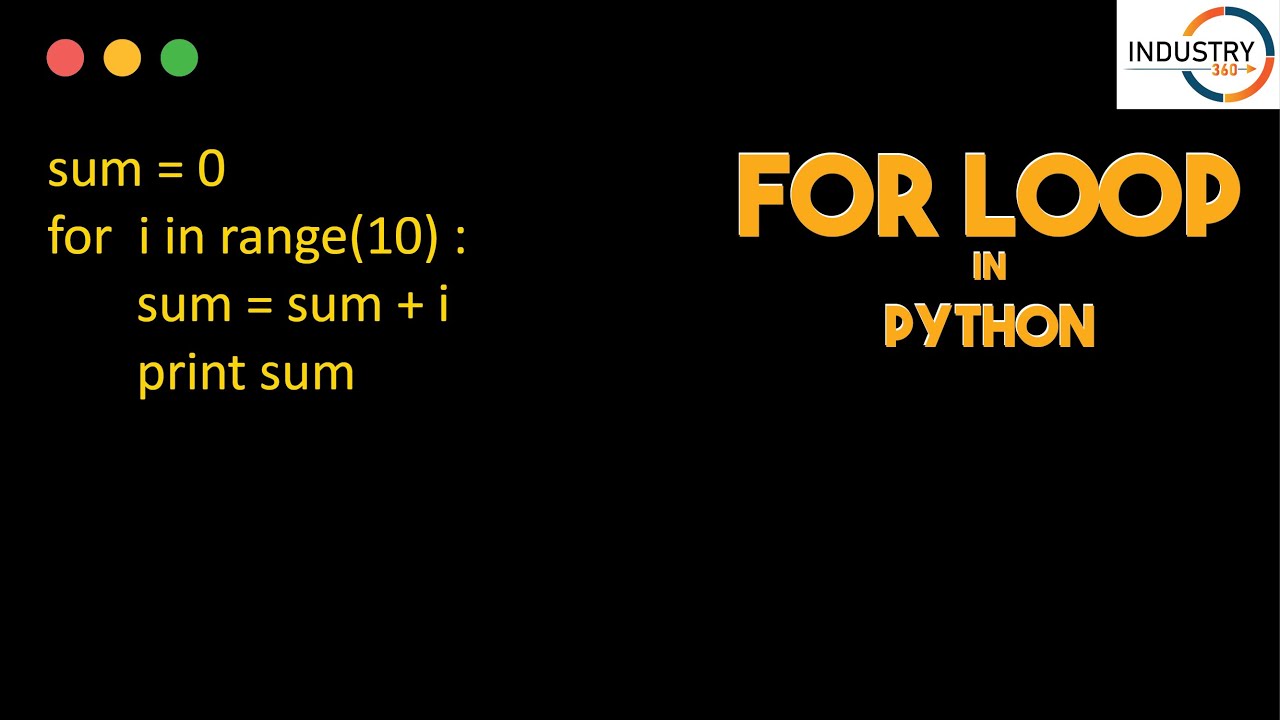 For Loop In Python YouTube For Loop In Python YouTube