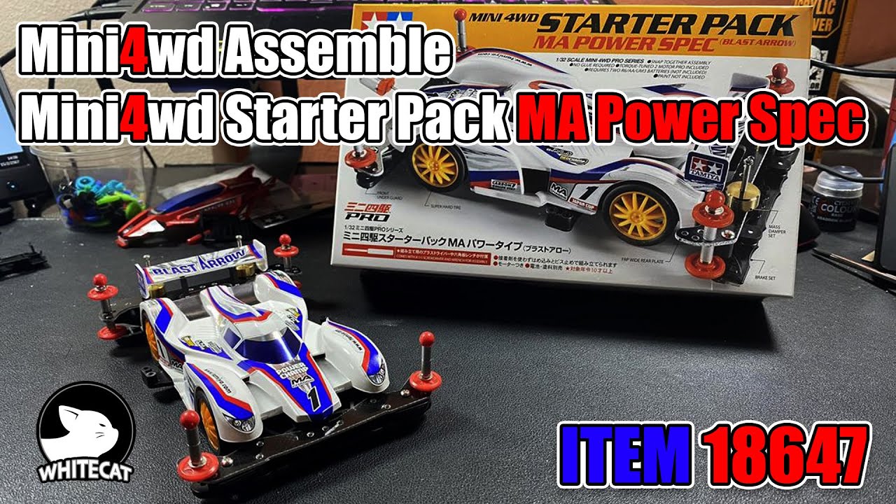 Mini4wd Assemble Mini4wd Starter Pack MA Power Spec ITEM 18647 - YouTube