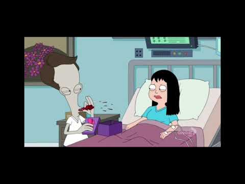 Roger uses Christina Aguilera's larynx to sing.