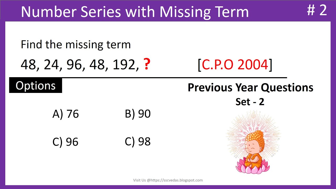 Number Series With Missing Numbers Practice Set 2 Previous Year Solved ...
