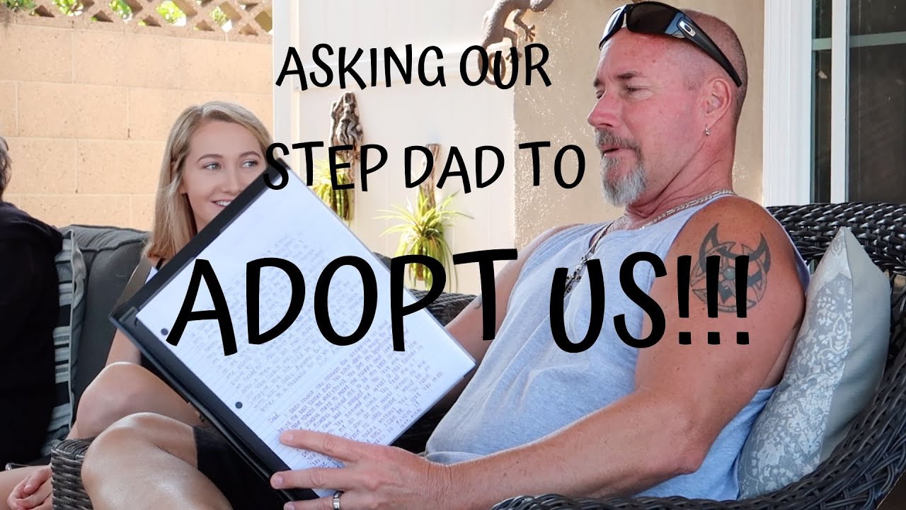 ASKING OUR STEP DAD TO ADOPT US: EMOTIONAL FATHER'S DAY GIFT - YouTube