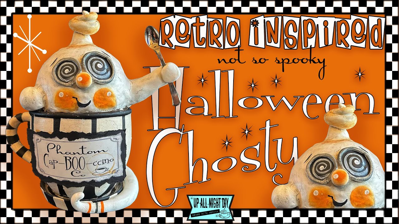 Halloween Ghosty! Retro Inspired Not So Spooky Ghost DIY @plaidcrafts ...