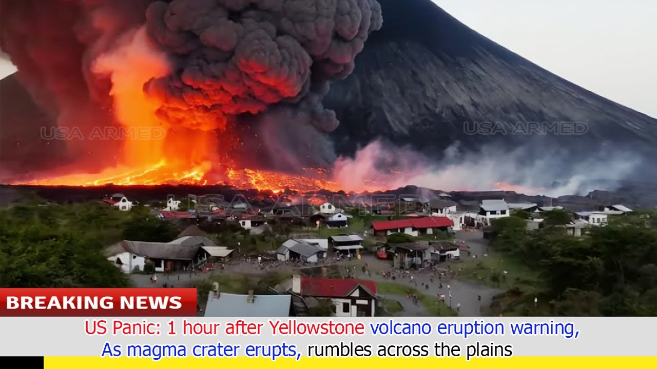US Panic:(Mar 28,25) 1 day after Yellowstone volcano Erupt,as earth ...