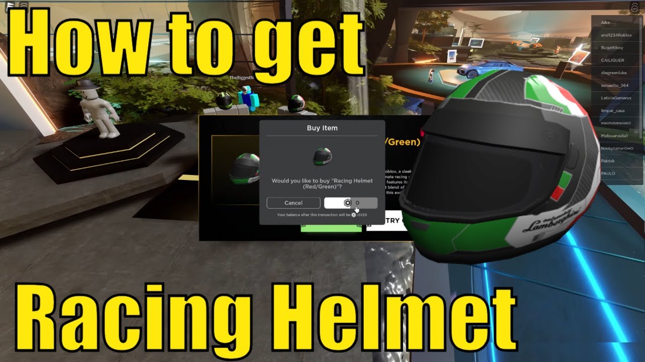 How to get Racing Helmet in Lamborghini Lanzador Lab | Scavenger Hunt ...