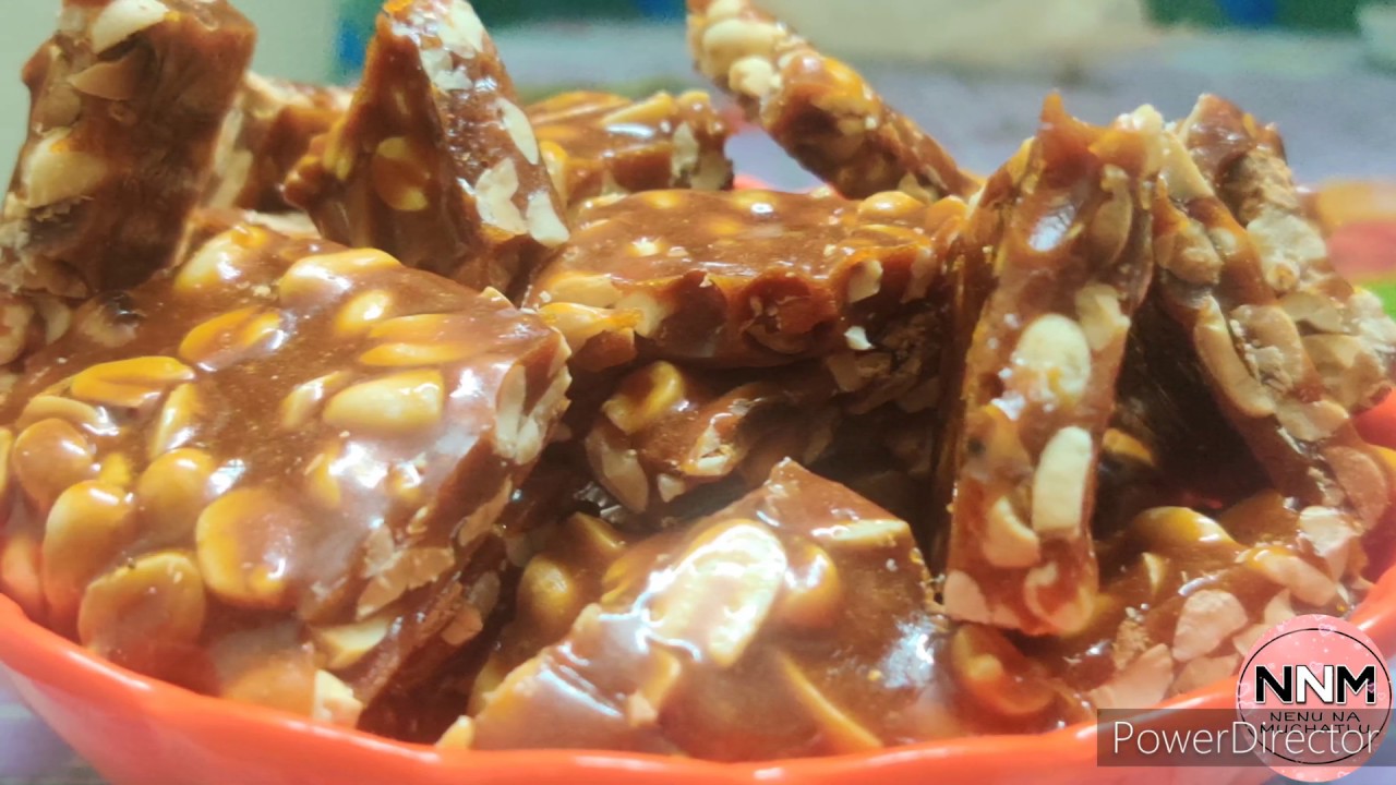 Peanut chikki || Palli patti || shop style || Crunchy peanut chikki ...