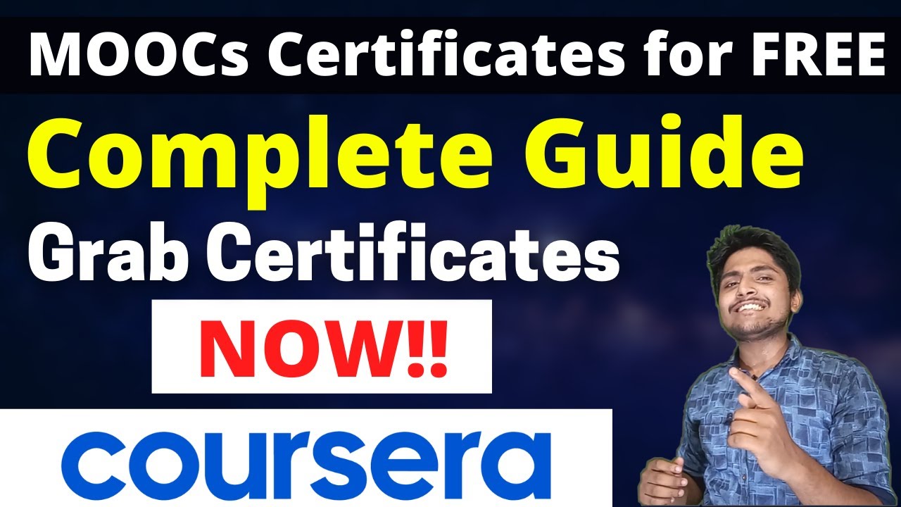 MOOCs Certificate for free | Grab Coursera Certificates for free for ...