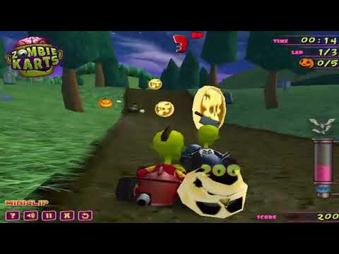 Miniclip: Zombie Karts (Shockwave Game) Gameplay - YouTube